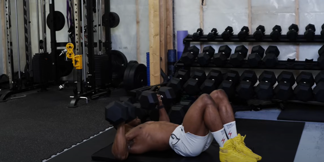 Home Dumbbell Workout Without Bench - FitnessProfy